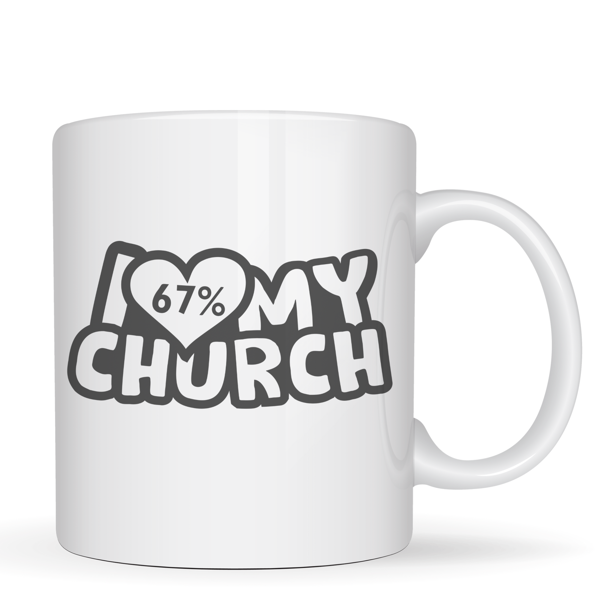 I LOVE MY CHURCH Coffee Mug – MdGraphics66